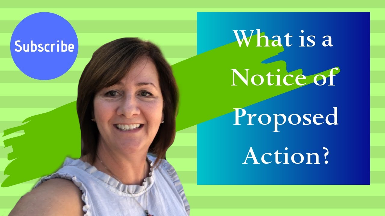 What is a notice of proposed action? presented by Kim Ward - YouTube