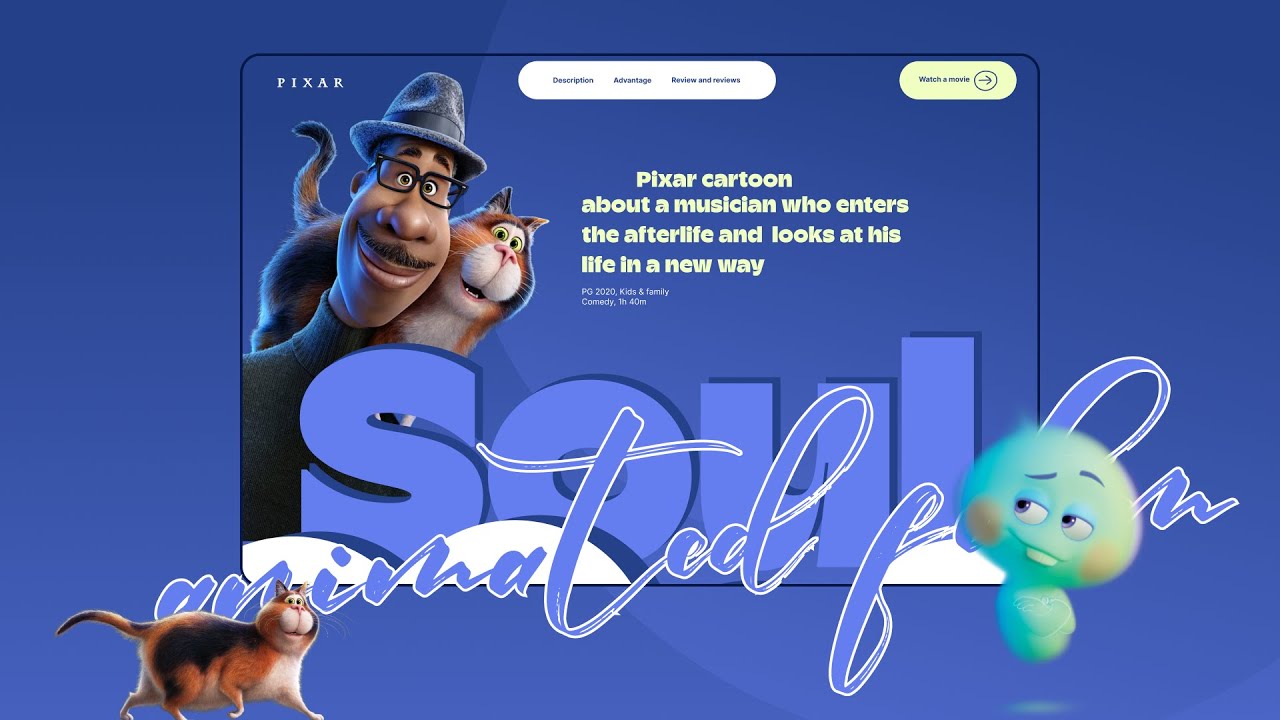 landing page pixar cartoon «Soul» - YouTube