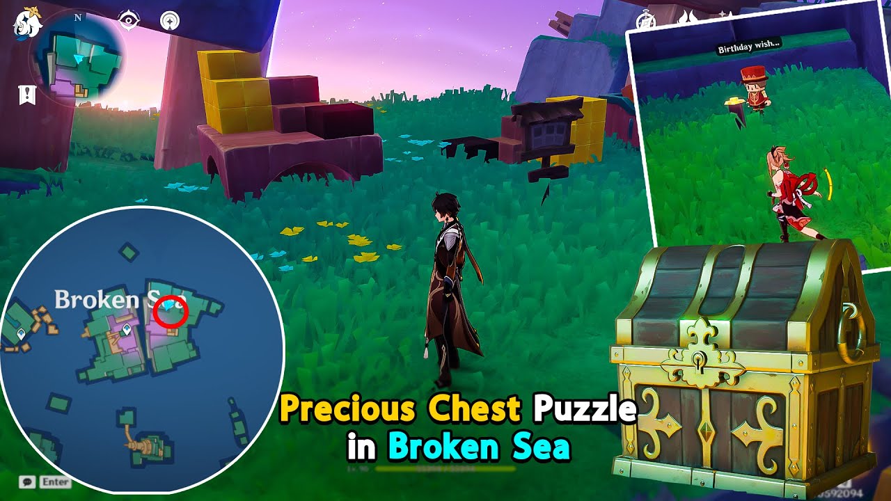 Colorful Toy Blocks Precious Chest Puzzle in Broken Sea | Simulanka ...