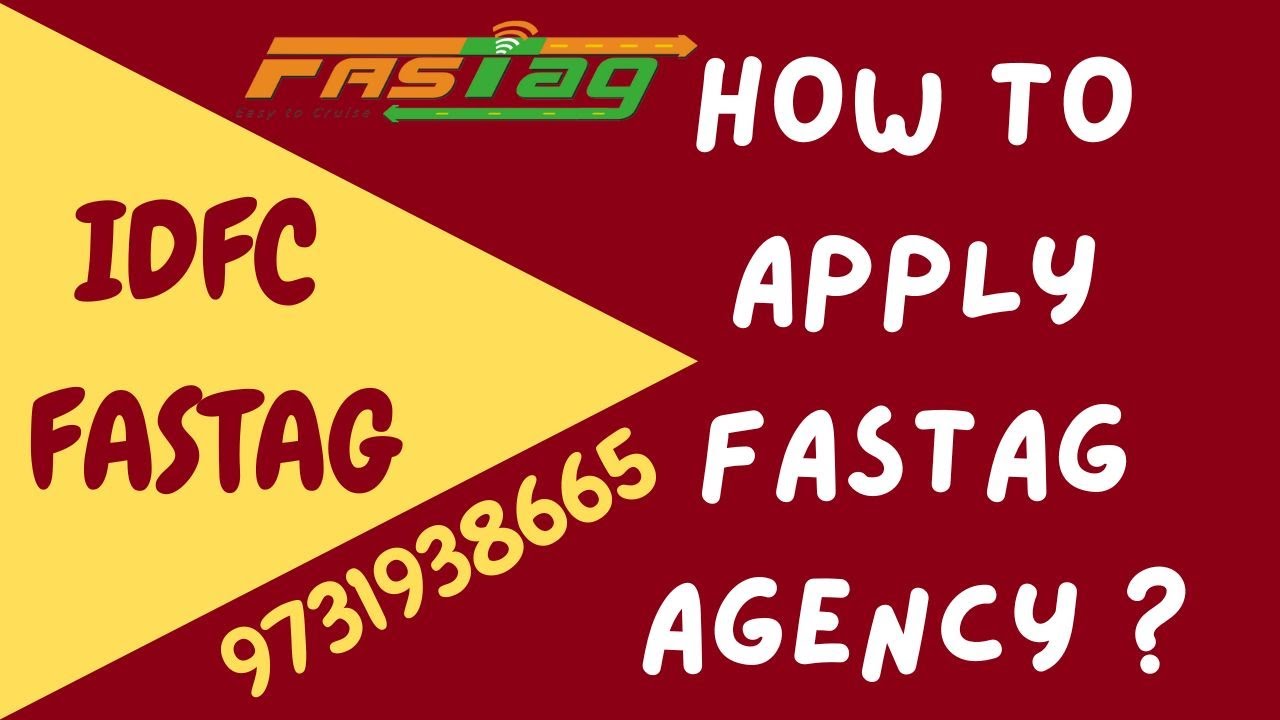 How to Apply idfc fastag agency - YouTube