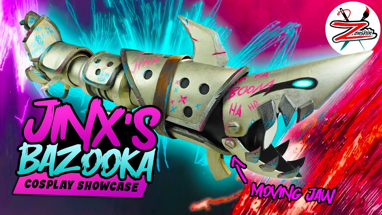 AMAZING Jinx's Rocket Launcher - League of Legends Cosplay - YouTube
