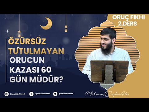 Ramazan Orucunu Kimler Tutmayabilir? | Oruç Fıkhı 2. Ders | Muhammed Ceyhan Hoca
