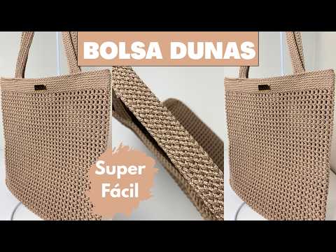SACOLA DE PRAIA DUNAS | BOLSAS DE CROCHÊ