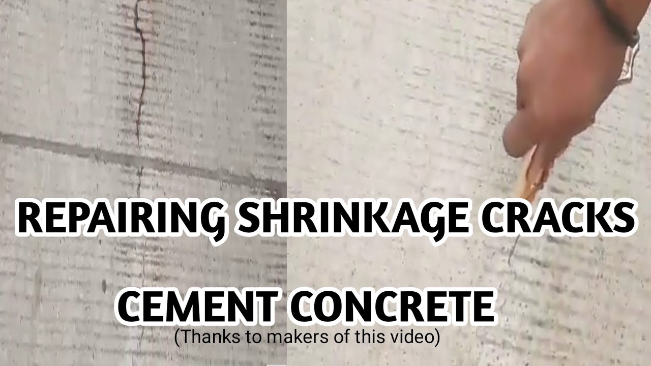 Repairing Shrinkage crack of cement concrete with cico proxy compuond ...