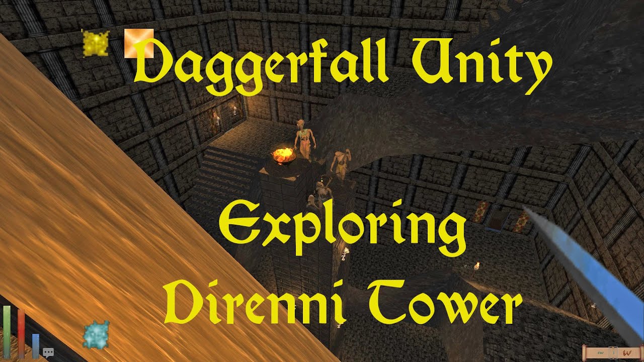 Daggerfall Unity — 27a — Exploring Direnni Tower - YouTube