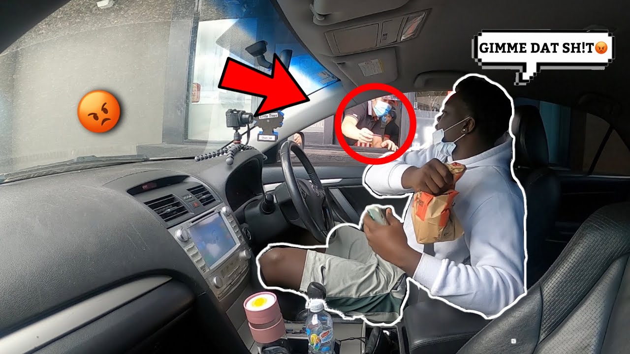 SNATCHING FOOD *AGGRESSIVELY* IN DRIVE THRU (SAVAGE MODE👹 ) - YouTube