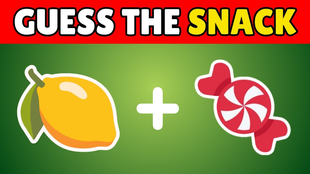 Guess the SNACK BY EMOJI 🍔🍟 Snack Emoji Challenge | The Captain Quiz ...