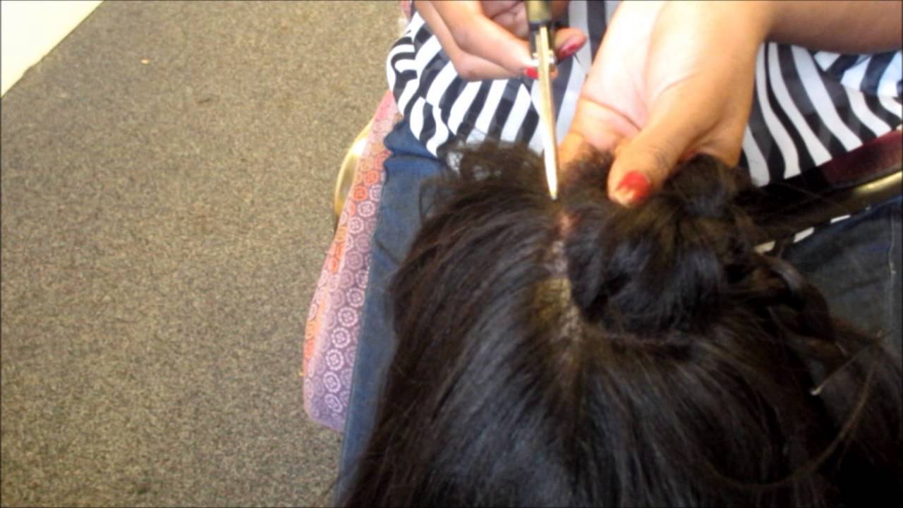 DIY Closure: Making a closure from my lace wig - YouTube