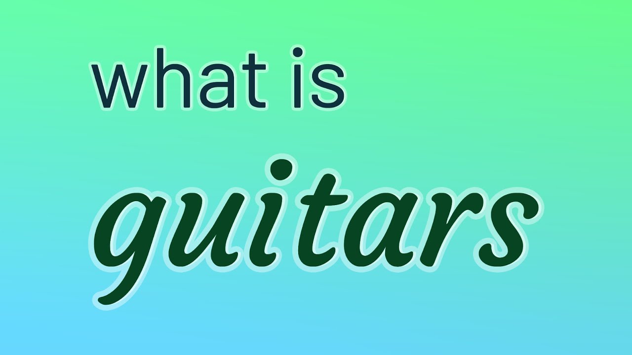 Guitars - 18 English Vocabulary Flashcards - YouTube