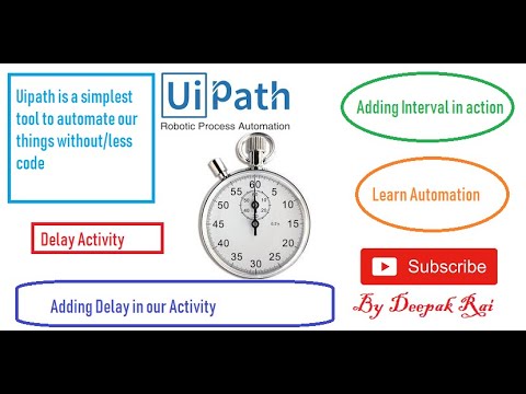 Delay Activity in Uipath | RPA - YouTube