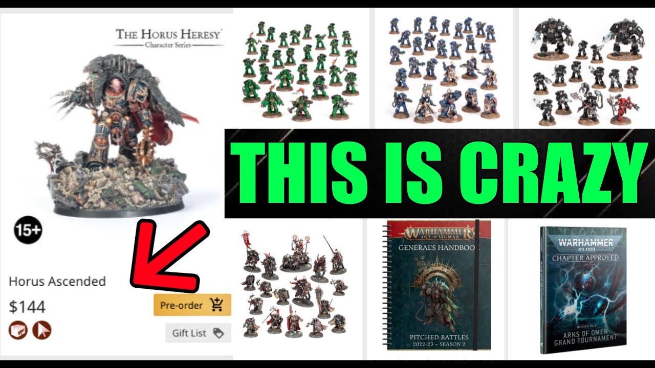 $144 USD For Horus Ascended Is INSANE...Warhammer Pre-Orders 40k Horus ...