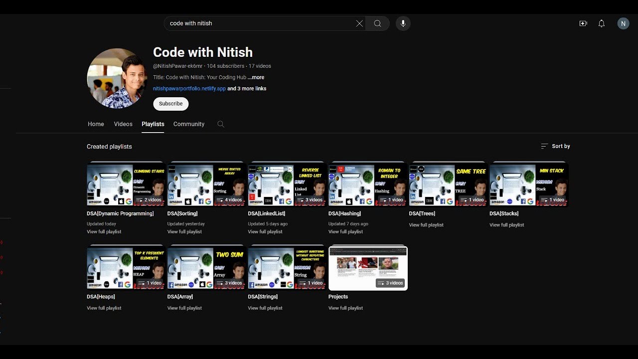 Code with Nitish Trailer - YouTube