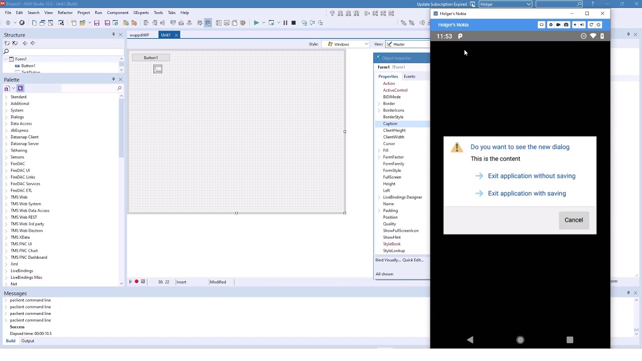 Creating Cross-Platform Task Dialogs with TMS FNC Framework - YouTube