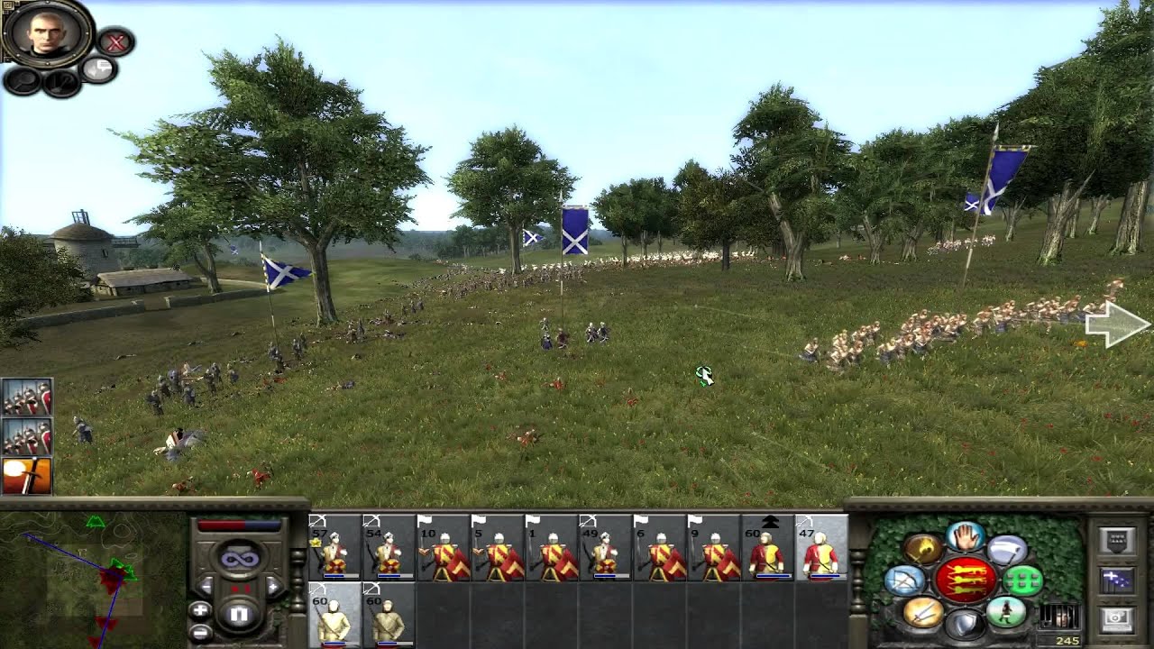 RTS Battle! Medieval totalwar England vs Scotland - YouTube