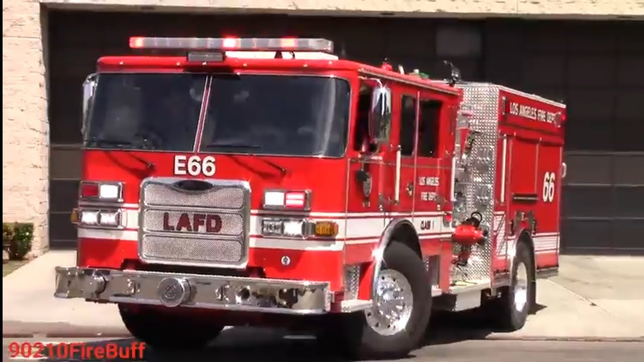 LAFD NEW Engine 66 Responding - YouTube