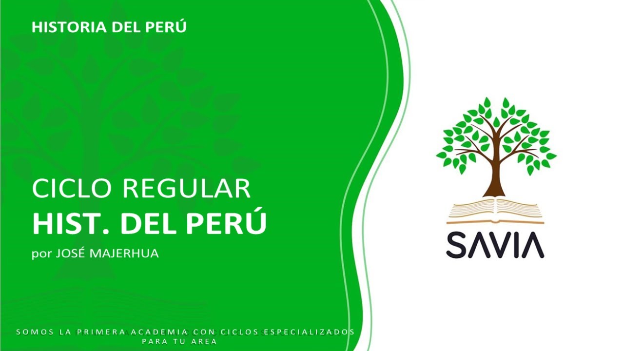 SAVIA - Historia del Perú - Semana 04 - San Marcos Ciclo 2024 -I (NUEVO ...