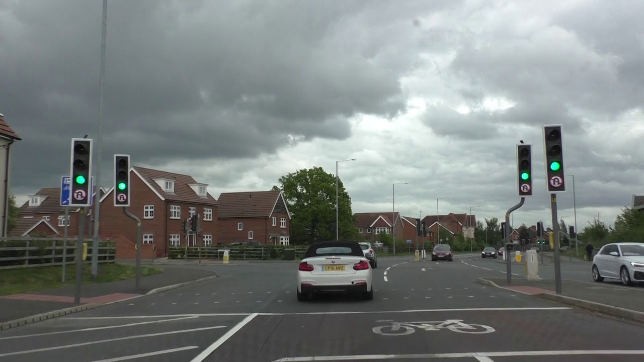 Driving On Bromyard Road A44 & Tudor Way, Worcester, England 26th April ...