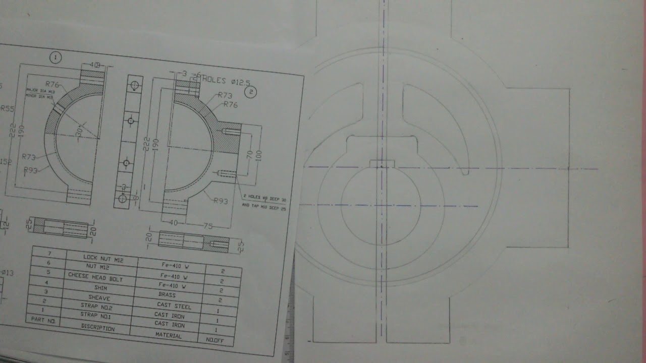 Simple Eccentric Manual Drafting Part2 - YouTube