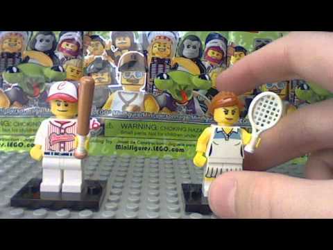 Lego Collectable Minifigures Series 3 Review Baseball Player and Tennis ...