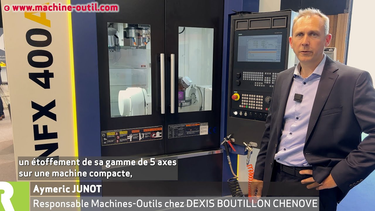 Centre d'usinage vertical 5 axes avec magasin d'outils 24 positions YCM ...