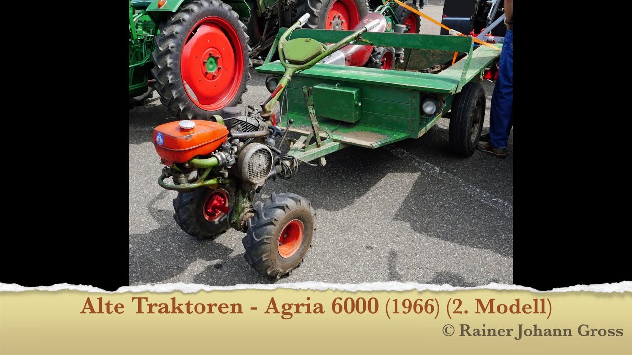 Alte Traktoren - Agria 6000 (1966) (2. Modell) - YouTube