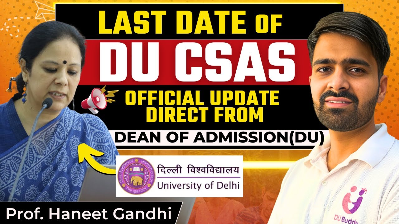 DU CSAS Portal Phase 1 Last Date Revealed!! 😱 #delhiuniversity - YouTube