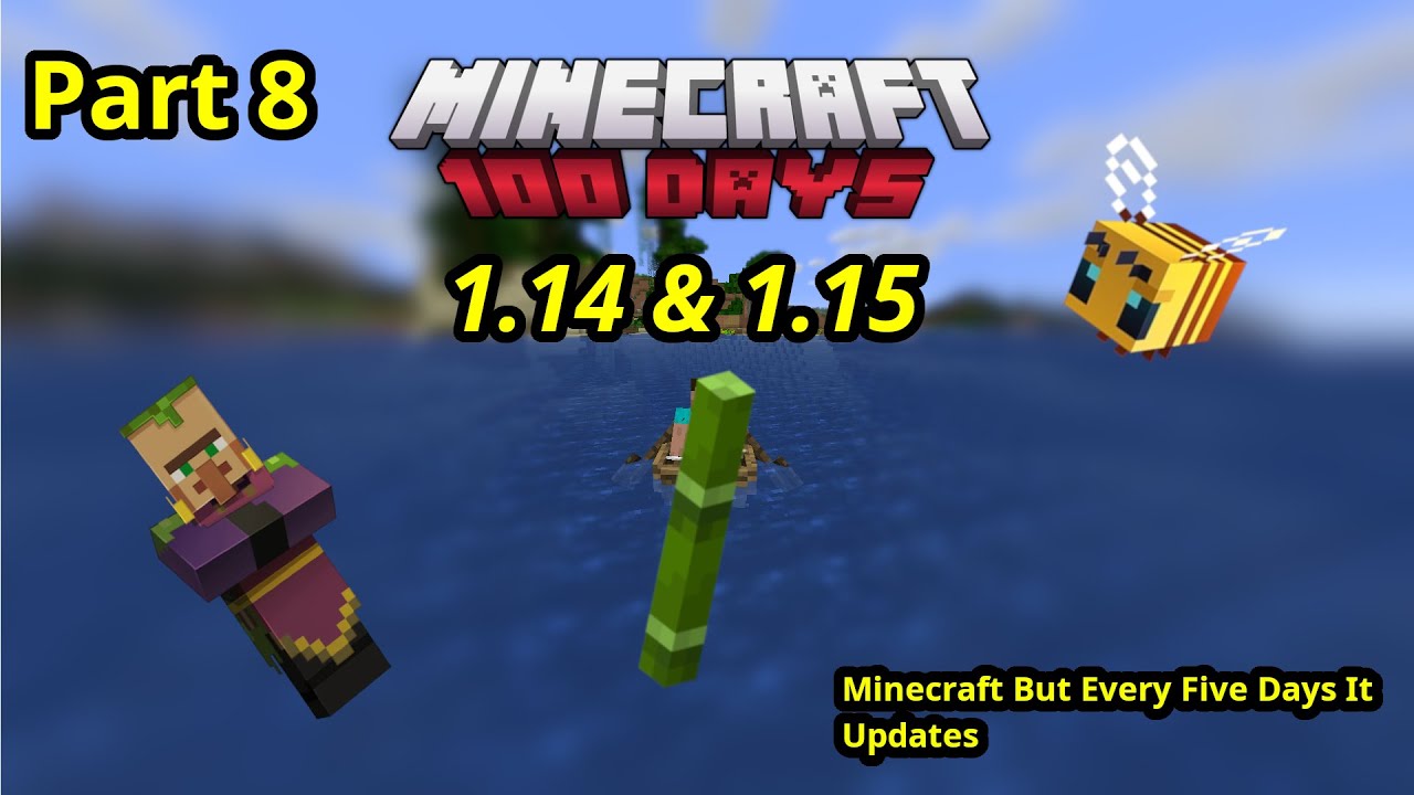 I Spent 100 Days in Minecraft But Every 5 Days Minecraft Updates Days ...