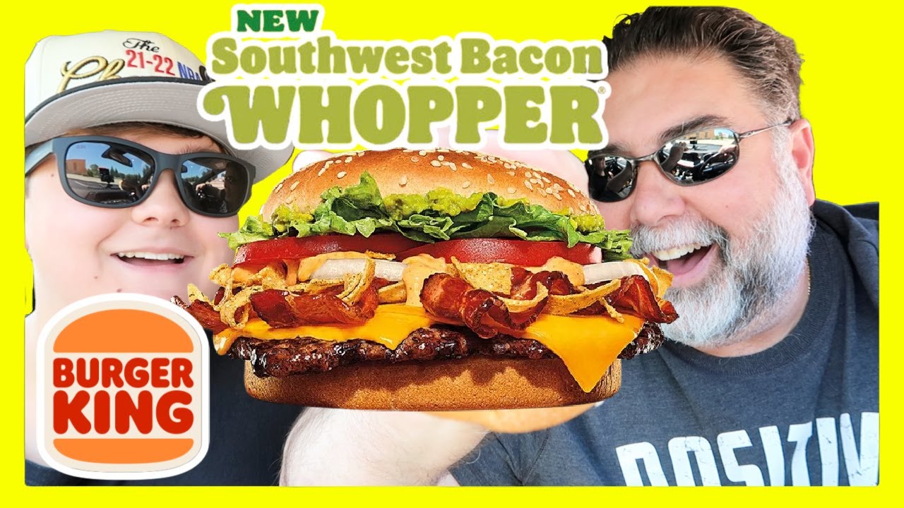 NEW Burger King Southwest Bacon Whopper Review - YouTube