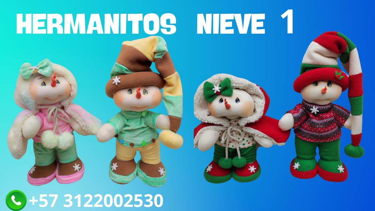 COMO HACER UN MUÑECO DE NIEVE EN TELA. /parte 1 - YouTube