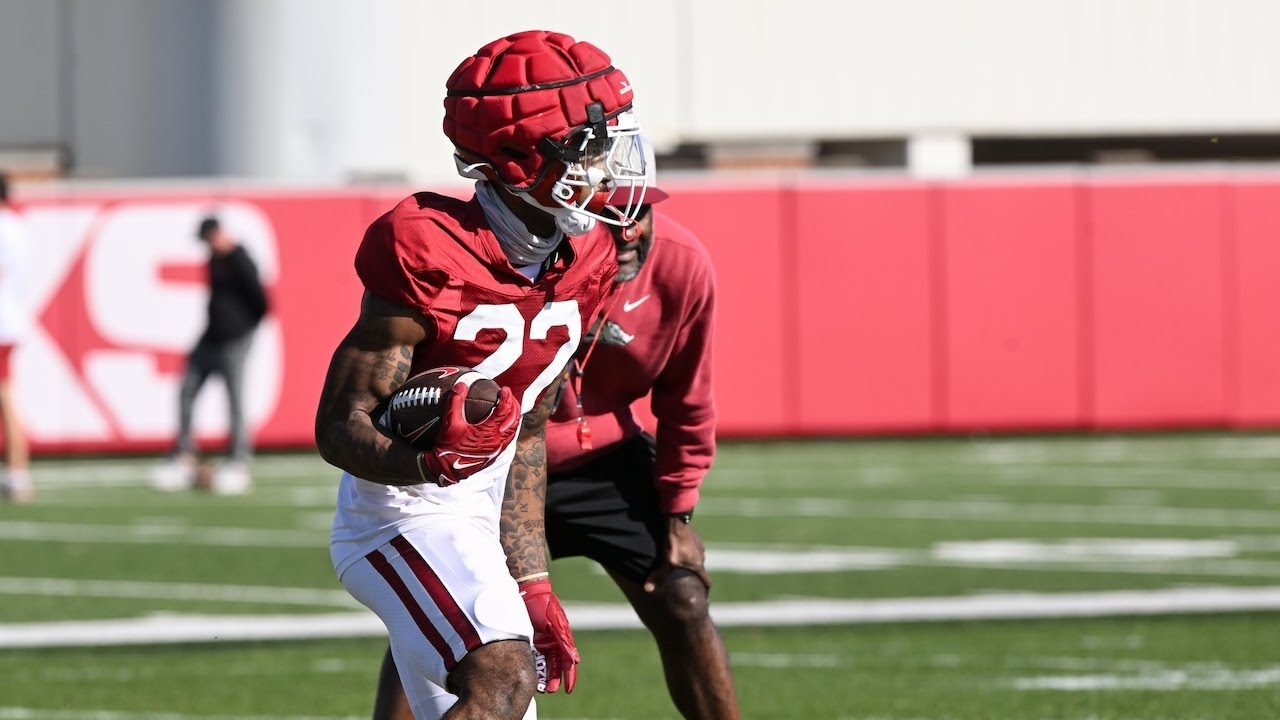 Caleb Wooden, Corey Robinson talk Arkansas football spring practices ...