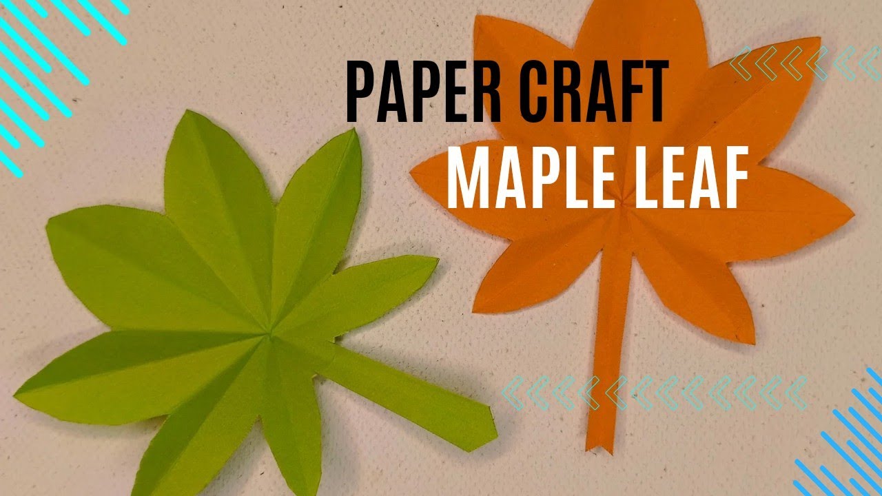 Easy way to make Maple leaves with Paper 🍁🍁| Diy Autumn leaves | Paper ...