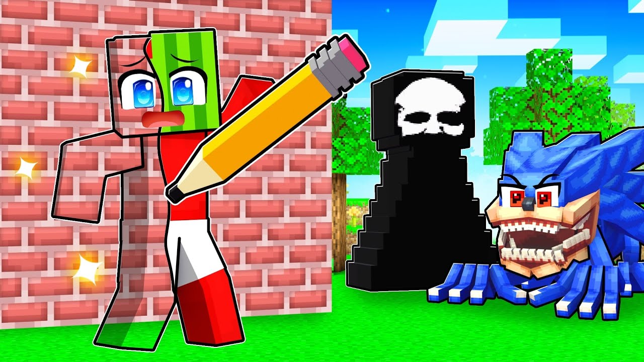 Minecraft DRAW to SURVIVE! - YouTube