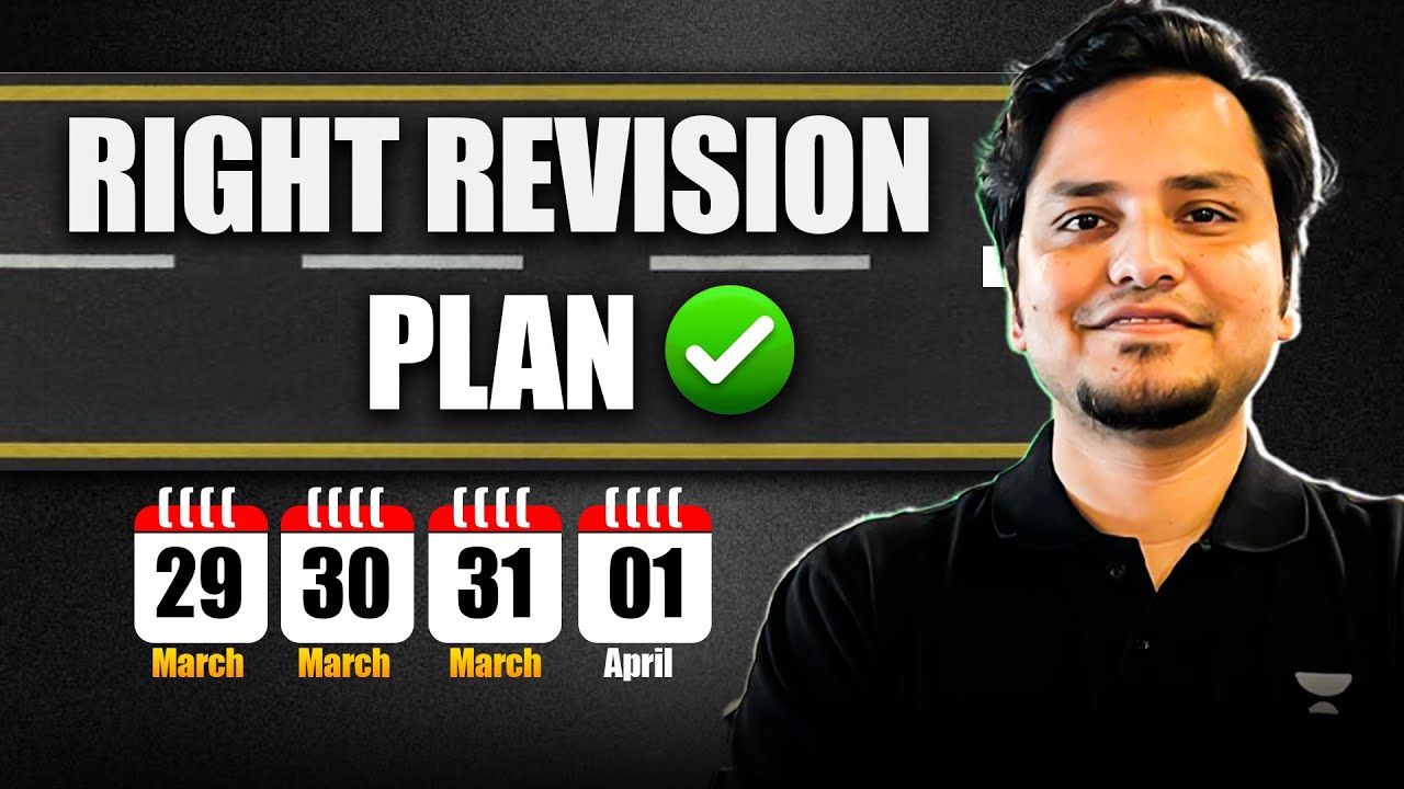 Next 5 Days Revision Plan for Best Output | JEE Main 2025 - YouTube