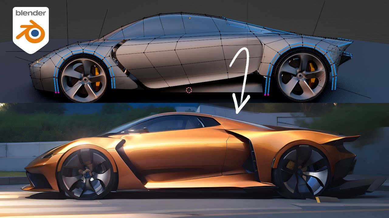 Blender 3D + AI - Designing My Dream Porsche Ep.04 - YouTube