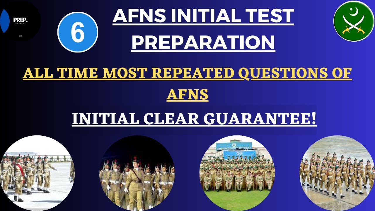 AFNS 2025 Initial Test Preparation | AFNS test preparation 2025 ...