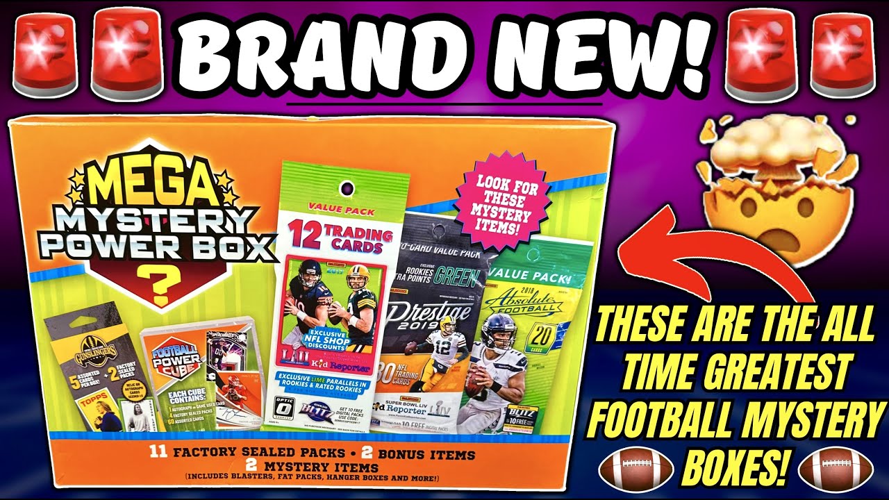 *BRAND NEW!🚨 2023 FOOTBALL MEGA MYSTERY POWER BOX REVIEW!🏈🔥 - YouTube