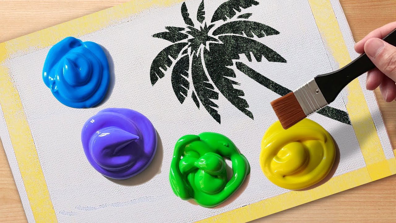 How to paint Palawan scenery in the Philippines | Easy painting for ...