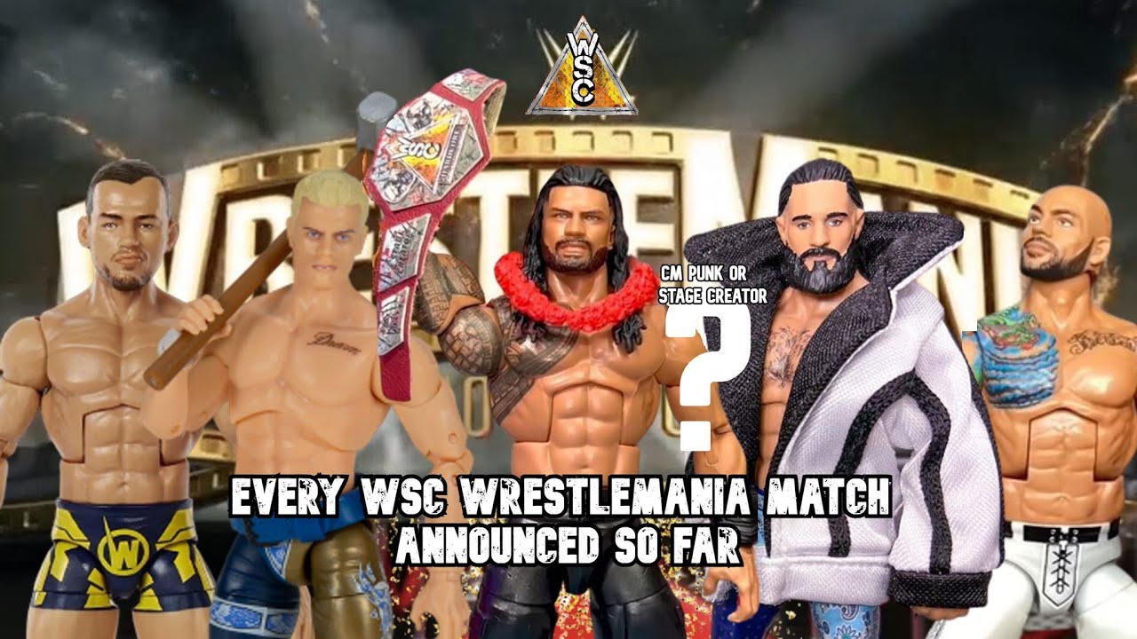 Every WSC Wrestlemania Match Announced So Far - YouTube
