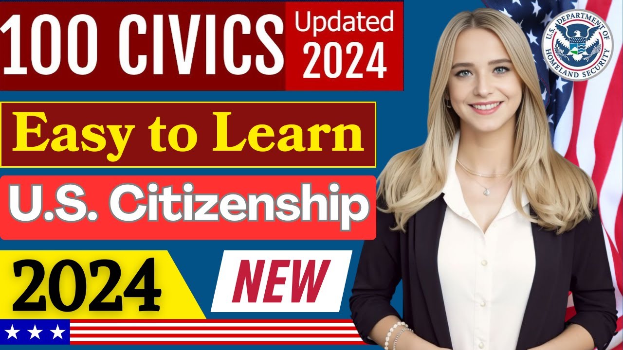 100 Civics Questions (2008 version) U.S. Citizenship Test | RANDOM ...