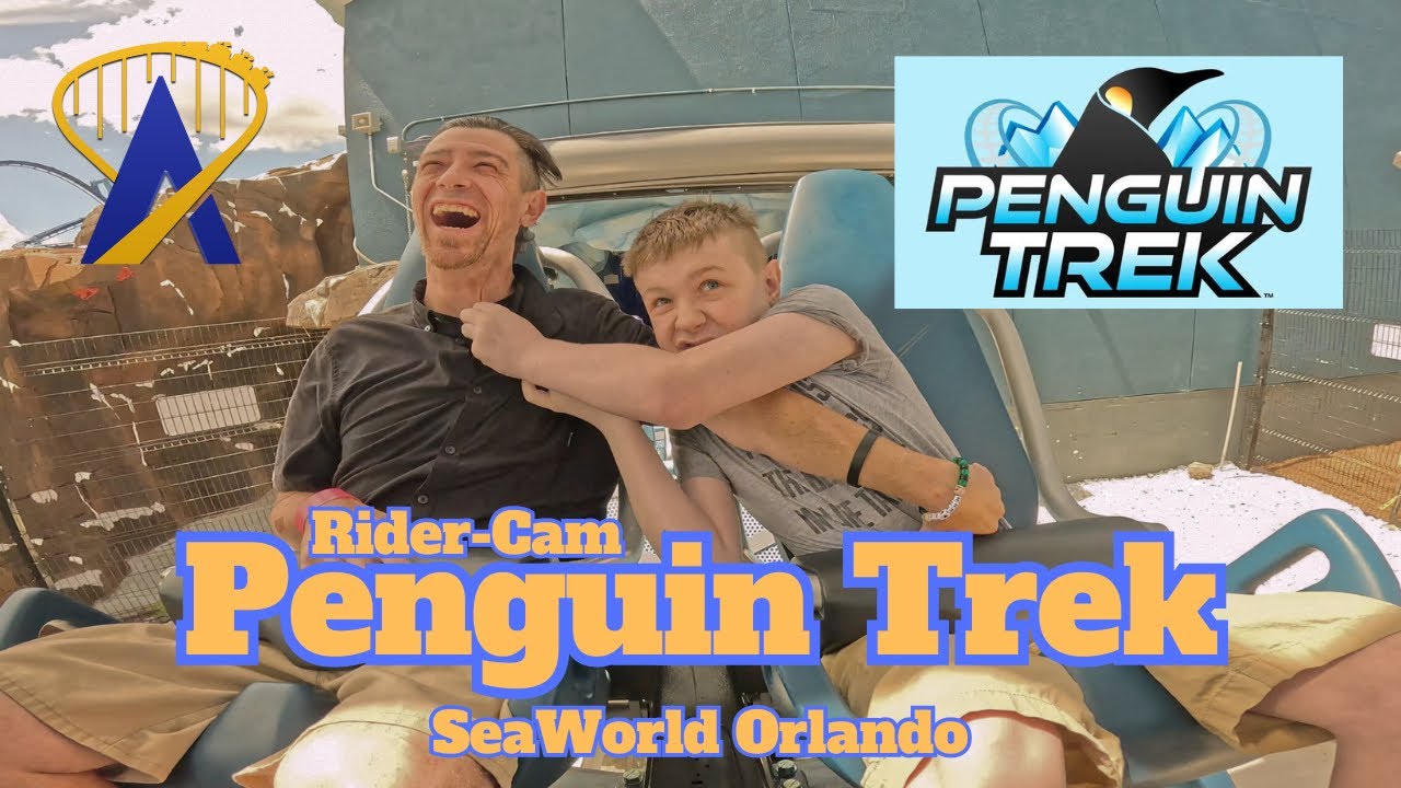 Penguin Trek Roller Coaster Rider Cam from SeaWorld Orlando - YouTube