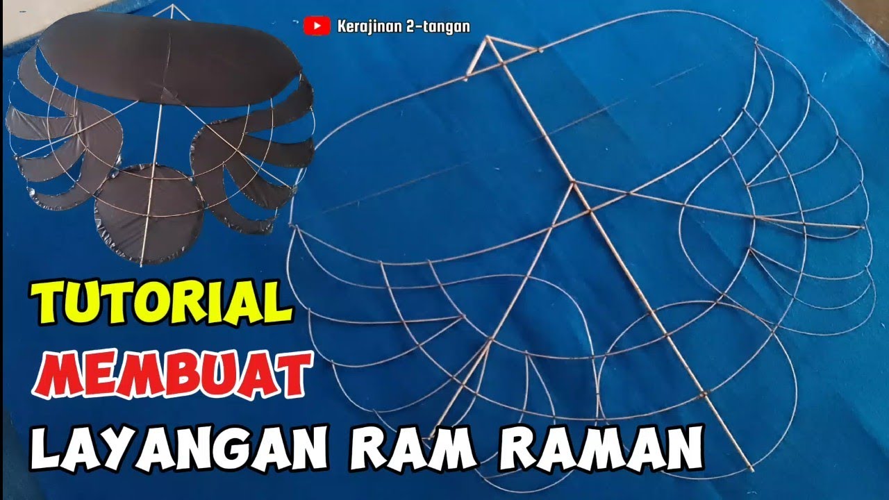 Cara Membuat Layangan Ram-Raman 1 Meter - YouTube