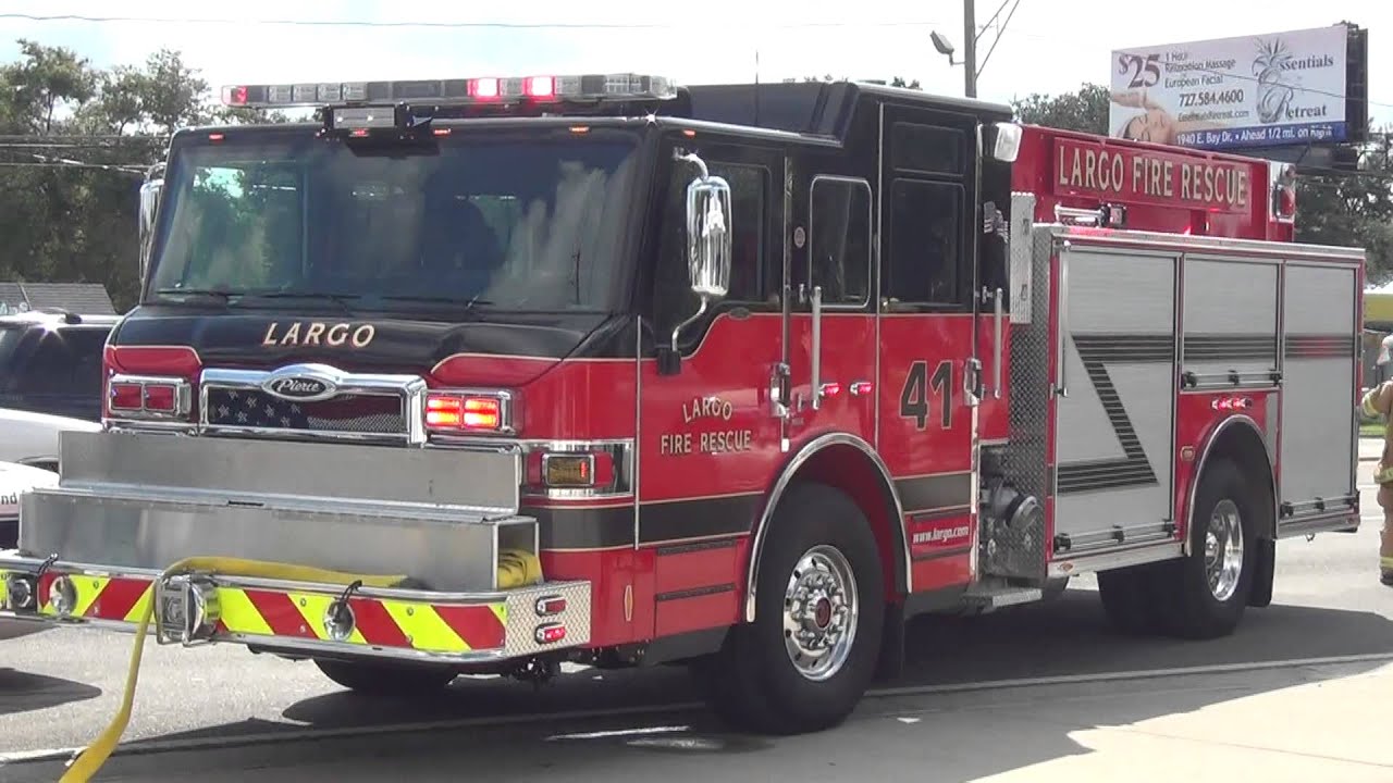 Largo Fire Rescue's NEWEST Engine 41 - YouTube
