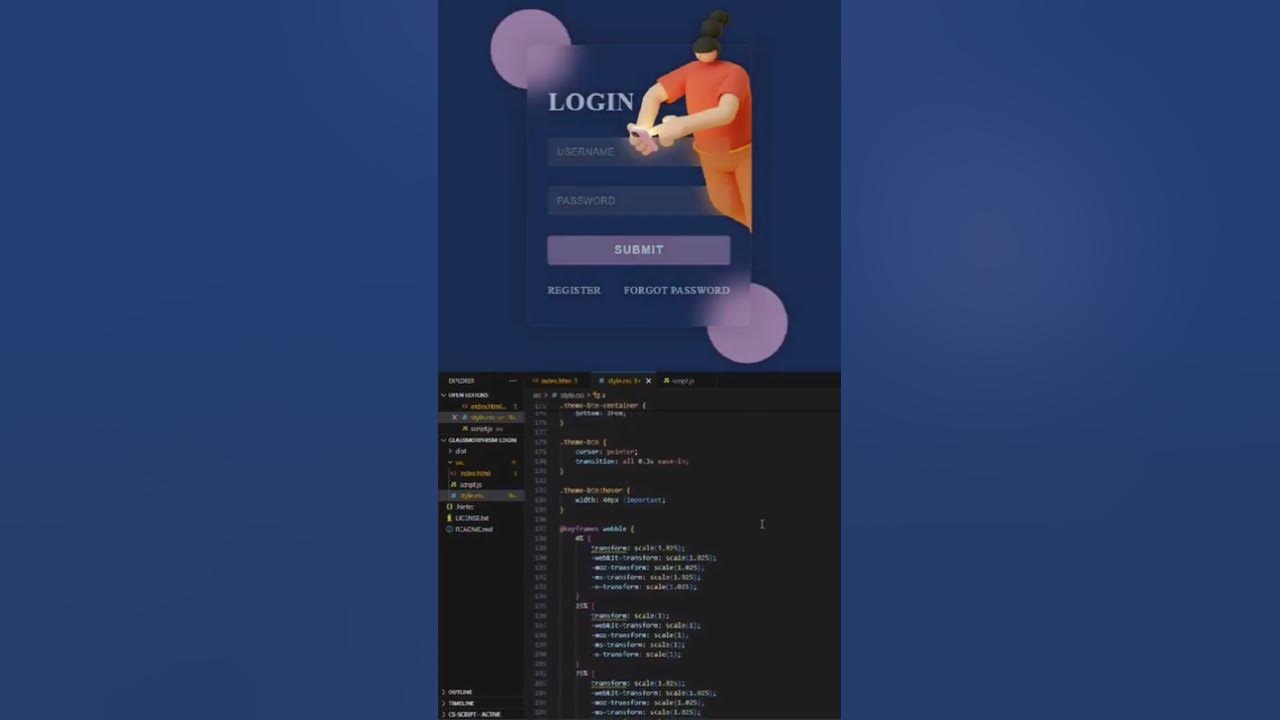 Animated Login Form Using Html And Css Codewebio Web Development Html Css3 Webdevelopment