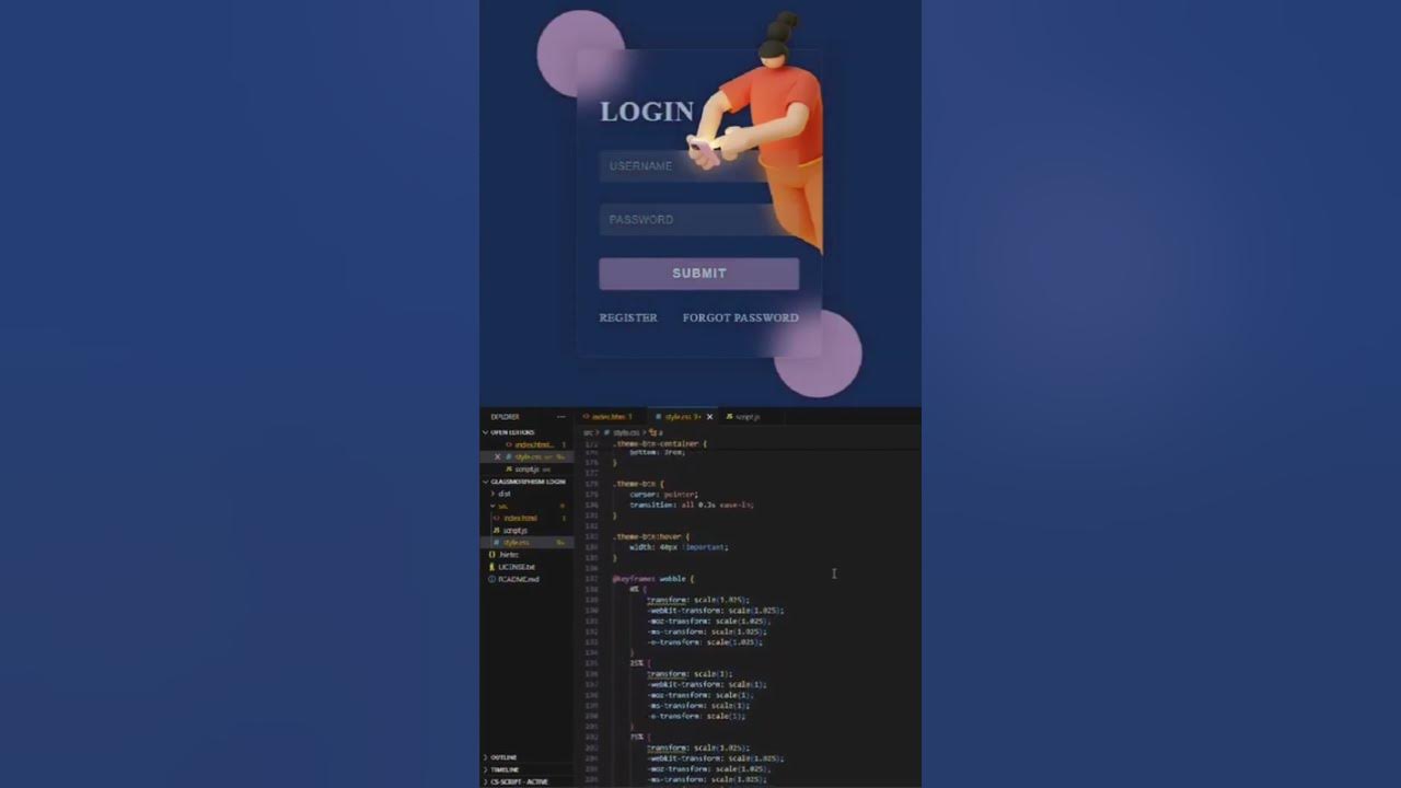 Animated Login Form Using Html And Css Codewebio Web Development Html Css3 Webdevelopment