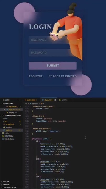 Animated Login Form Using Html And Css Codewebio Web Development Html Css3 Webdevelopment