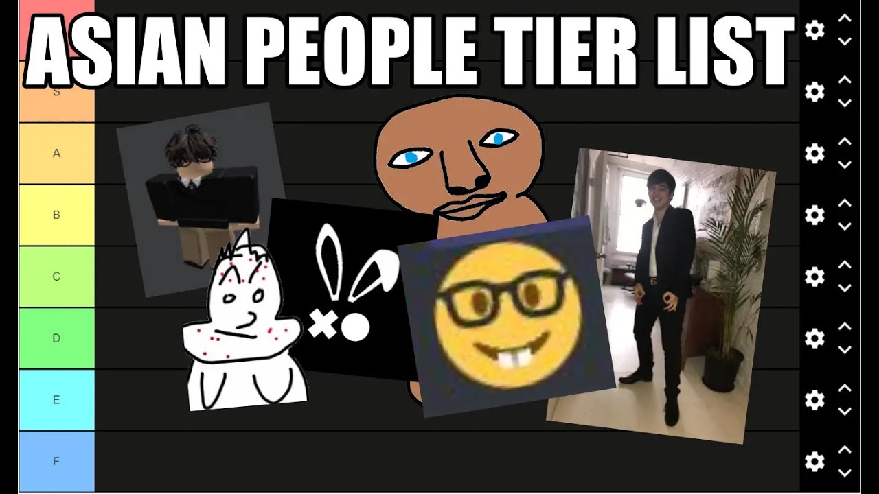 Asian People Tier List (read desc.) - YouTube