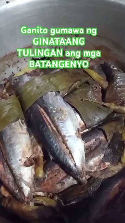 Ganito rin ba kayo magluto ng ginataang tulingan #kadonnasvlog #fishing ...