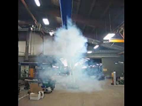 Fabric ducts - Smoke test - YouTube