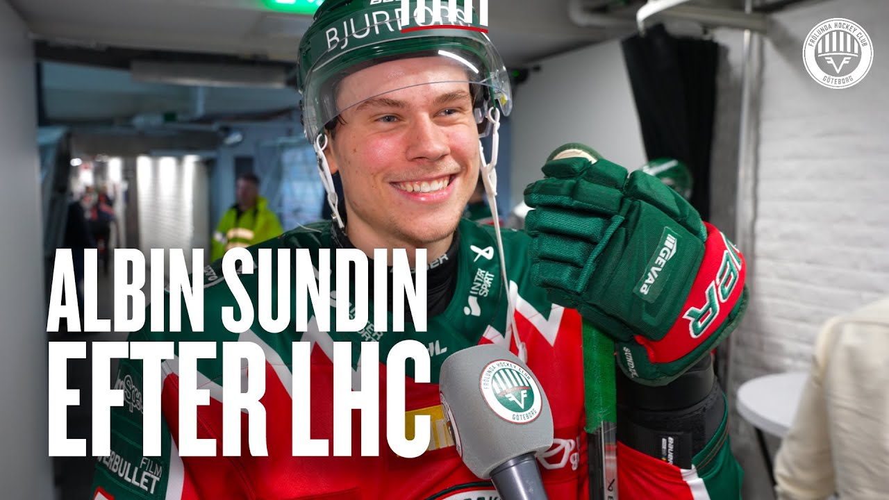 Albin Sundin efter Linköping - hann precis från flyget till introt ...