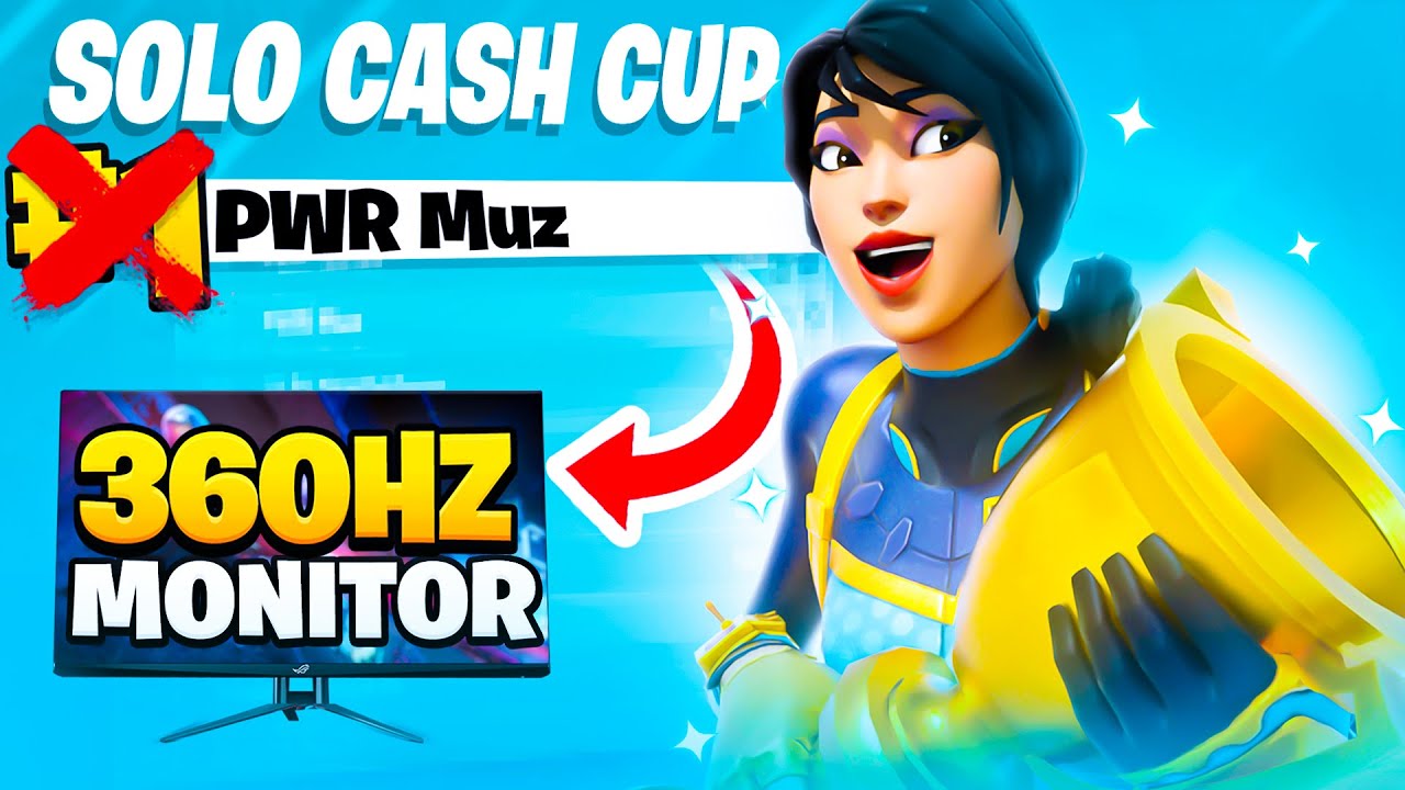 Almost WON the Solo Cash Cup (360hz Monitor) | PWR Muz - YouTube